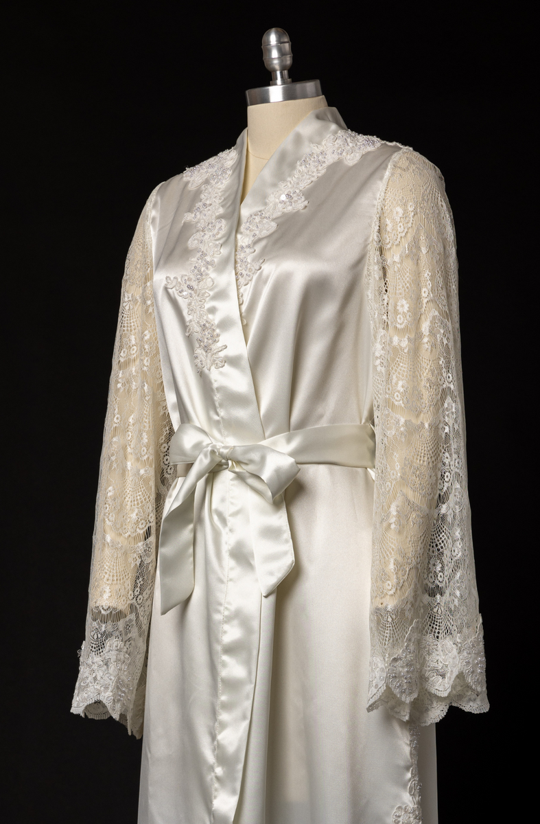 Turn Your Wedding Gown into a Floor Length Robe | Unbox the Dress ...